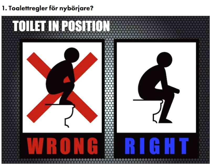 Roliga skyltar toalett | Allas.se